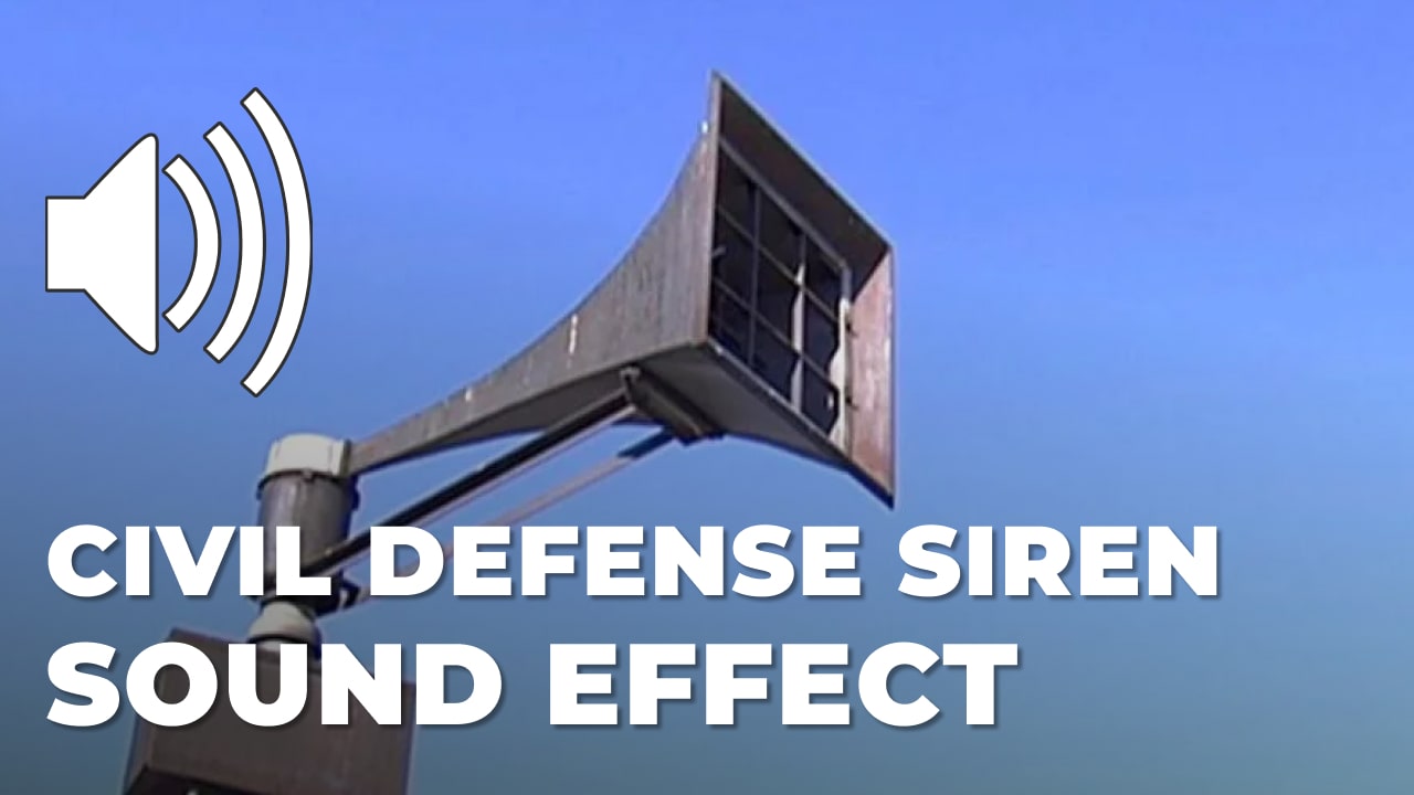 Civil Defense Siren Sound Effect - MP3 Download