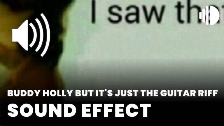 Buddy Holly But It's Just The Guitar Riff Sound Effect - Free MP3