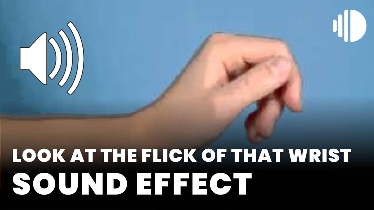 Look at the flick of that wrist Sound effect - MP3 Download