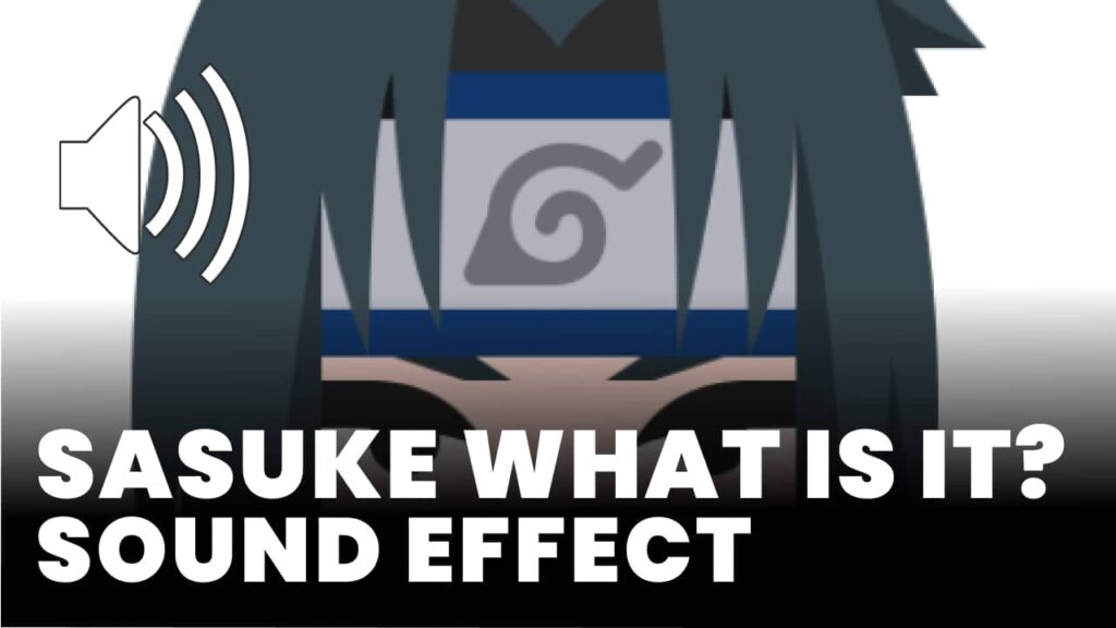 Sasuke What is it? Sound Effect - MP3 Download